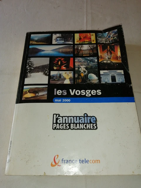 ANCIEN ANNUAIRE TÉLÉPHONIQUE pages blanches pages jaunes Vosges année 2000 EUR 29,00 - PicClick FR