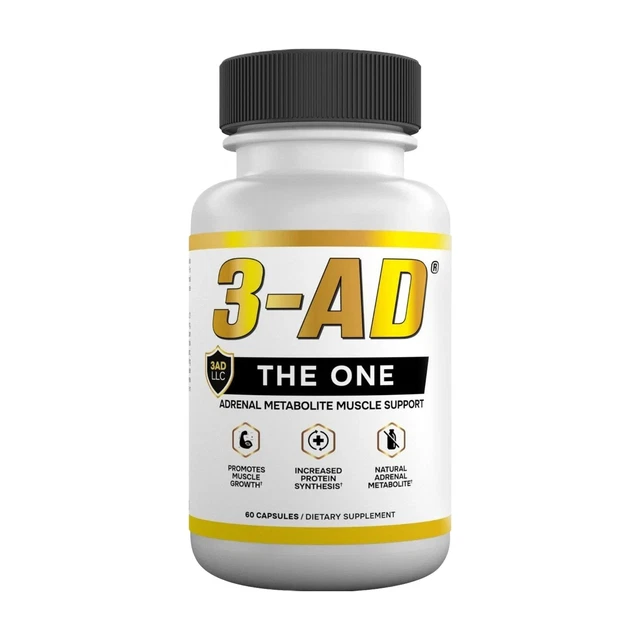 3-AD 25MG MUSCLE Support Supplement - 60 capsules - Patented Formula £ ...