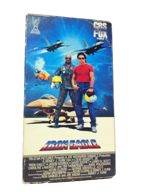 IRON EAGLE VHS 1985-86 Louis Gossett JR, Jason Gedrick CBS Fox Video $9 ...