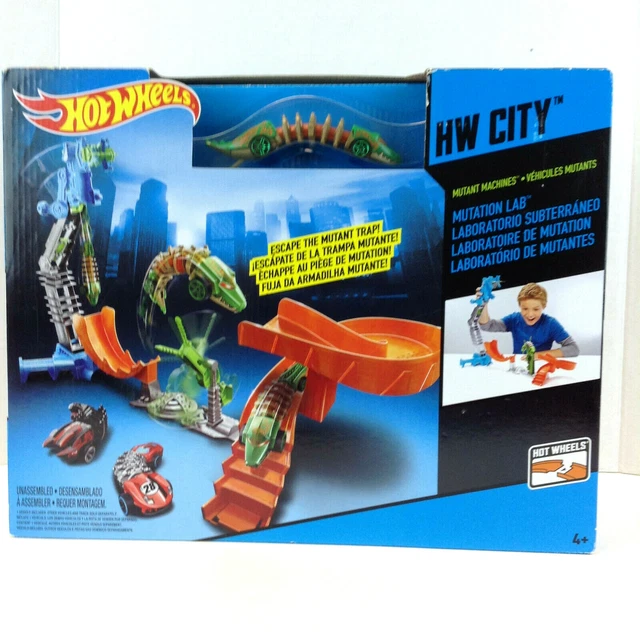 HOT WHEELS CITY Mutant Machines Mutation Lab Playset X9328 HW CITY ...