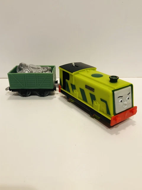 THOMAS TRACKMASTER SCRUFF train with trucks. Battery operated ...