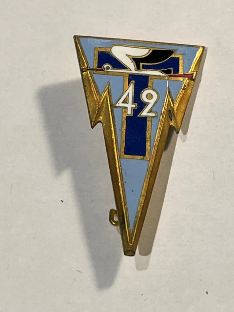 INSIGNE 42ÈME RÉGIMENT de Transmissions (107-33/P14/A4-26) EUR 7,90 ...