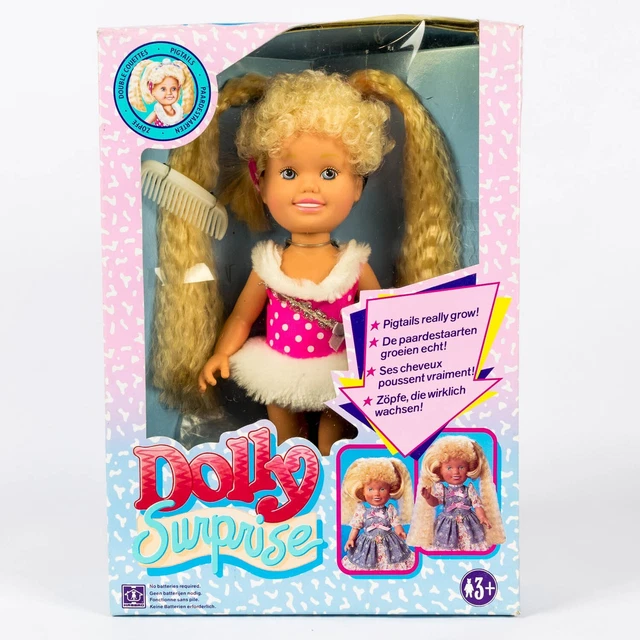 BNIB 1989 HASBRO Playskool Dolly Surprise Hair Grow doll - Skating £40. ...