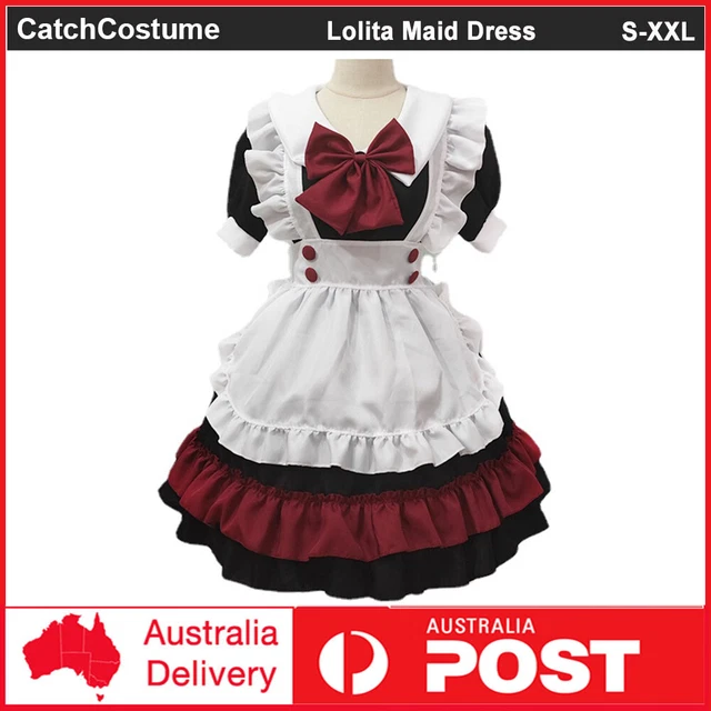 SWEET CUTE LITTLE Devil Lolita Maid Dress Womens Girls Anime Cosplay ...