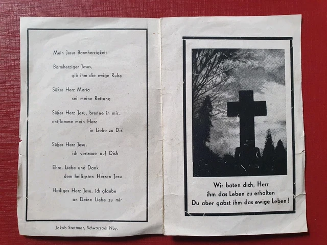 ORIGINAL GERMAN WW2 Soldiers Death Card Wk2 Sterbebild Stalingrad £15. ...