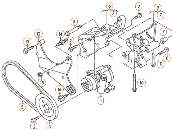 VW GOLF MK3 Power Steering Pump Brackets Mk2 Conversion £35.00 ...