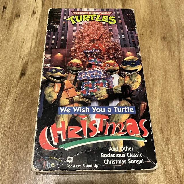 1994 TEENAGE MUTANT Ninja Turtles VHS We Wish You A Turtle Christmas F ...