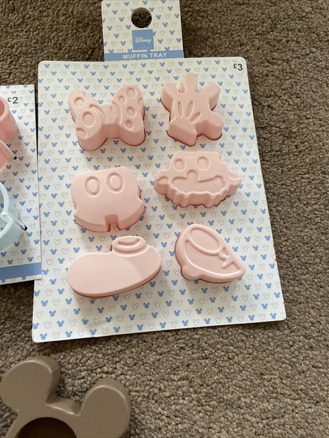 PRIMARK DISNEY MICKEY Minnie Bake Muffin Tray, Cutters & T/light ...
