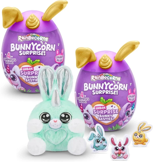 RAINBOCORNS BUNNYCORN SURPRISE Series 1, 2 Pack, 4 Surprises Inside ...