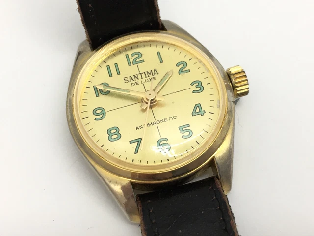 VINTAGE LADIES SANTIMA De Luxe Wristwatch watch - working - military ...