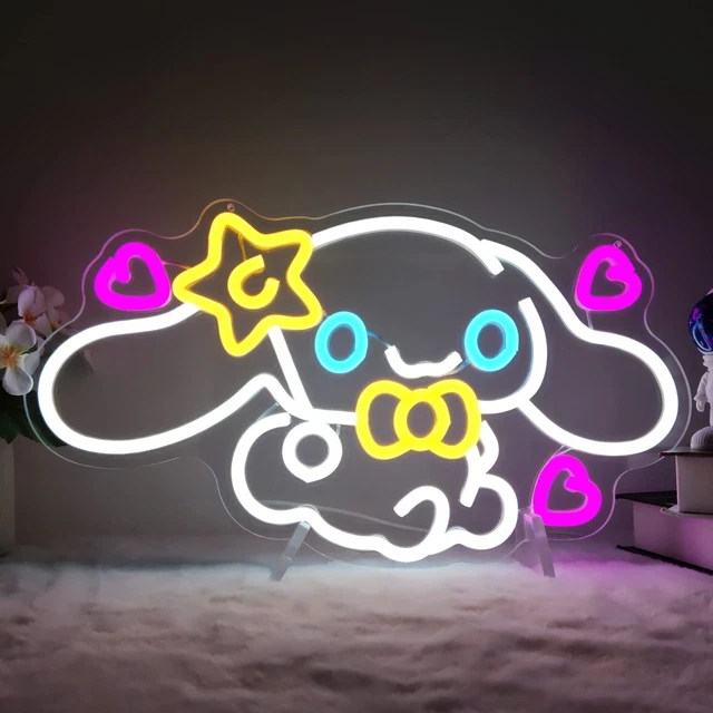CINNAMOROLL NEON SIGN Anime Neon LED Signs for Wall Decor Dimmable Neon ...