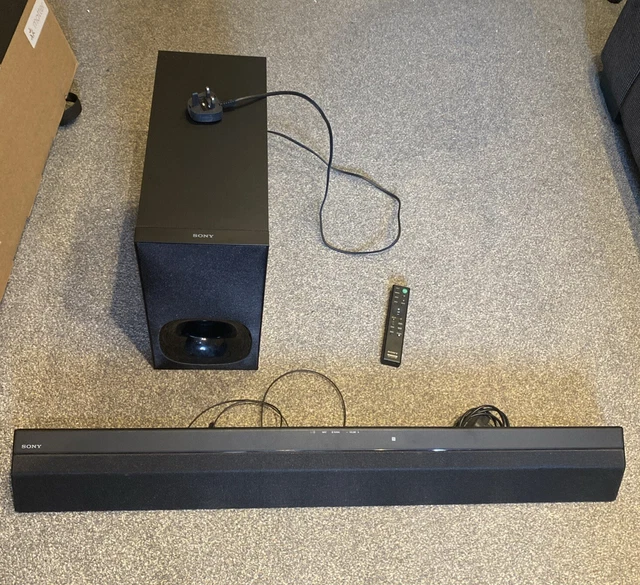 SONY SOUNDBAR WITH wireless subwoofer SA-CT380 and WCT380 & remote ...