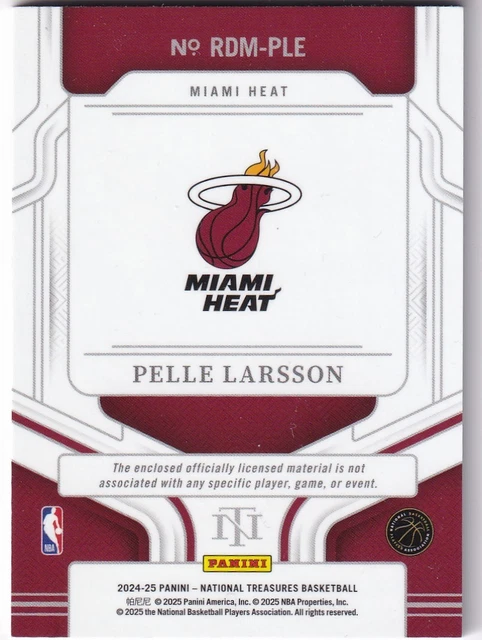 2024-25 PANINI NT NBA No. RDM-PLE Pelle Larsson Novato Parche 22/99 EUR ...