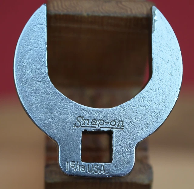 6-PIECE SNAP-ON 3/8& Dr. Crowfoot Wrench Set 1-5/16" 1-1/4" 1" 15/16" 5 ...