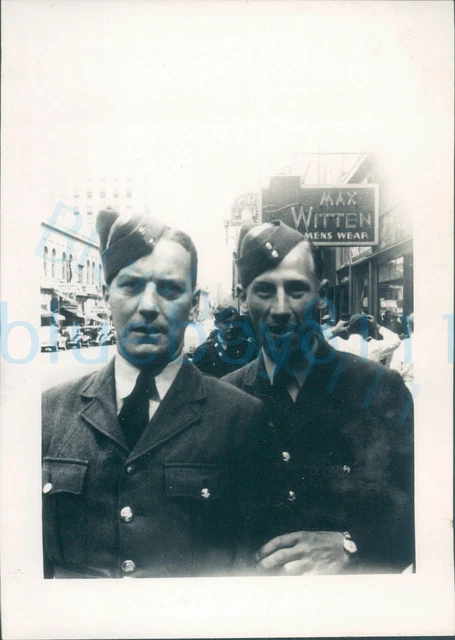 WW2 RAF AIRMEN James & Cullen inm uniform St Augustine US 1942 £22.67 ...