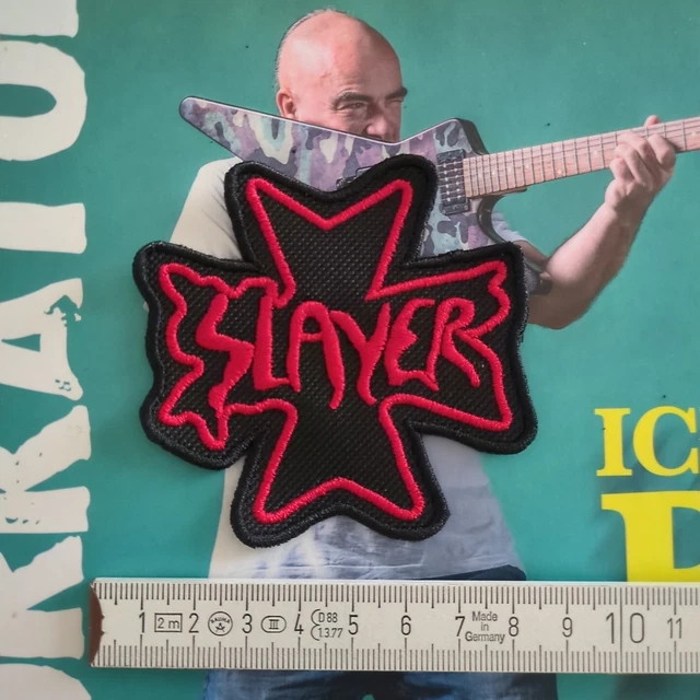SLAYER - LOGO Aufnäher / Patch - Thrash & Heavy Metal Sammlung, Hardrock EUR 8,95 - PicClick FR