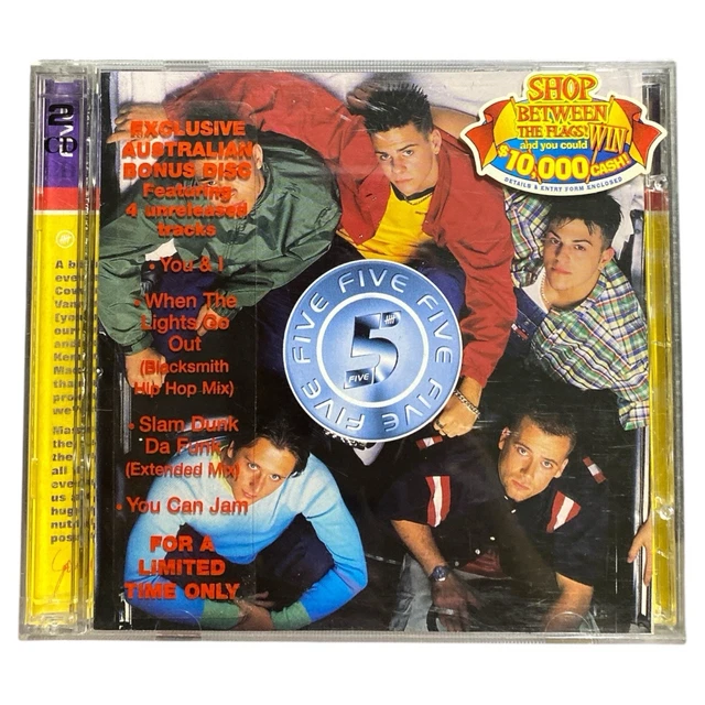 FIVE CD ALBUM Australian Bonus Disc Boy Band Pop Music 90s 2CD Edition ...