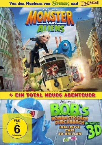MONSTER UND ALIENS DVD DreamWorks Animationsfilm inkl. B.O.B.'s ...
