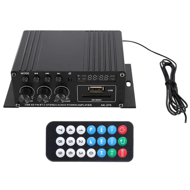 POWER AMPLIFIER WITH Remote Control HiFi Power Amplifier For Household ...