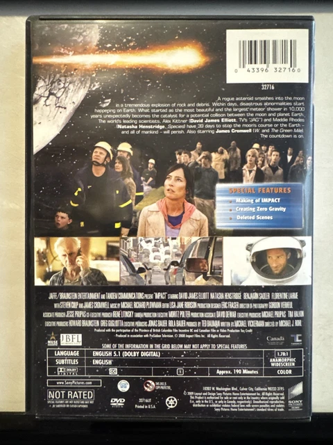 IMPACT (DVD 2008) David James Elliott, Natasha Henstridge Rare OOP Sci ...