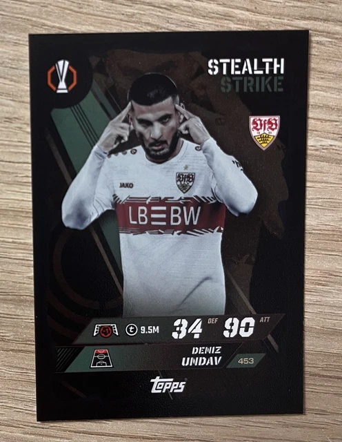 TOPPS MATCH ATTAX 2025 - 26 Card Deniz Undav Vfb Stuttgart Stealth ...