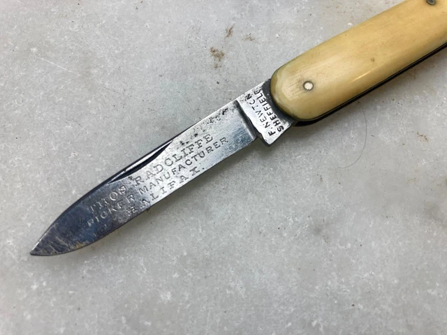 ANCIEN COUTEAU CANIF F. NEWTON SHEFFIELD "RADAX PICKERS" vintage knife ...