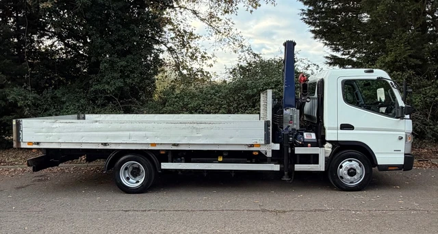2021 MITSUBISHI FUSO Canter 7C15 Flat Bed Dropside With Hiab Crane £ ...