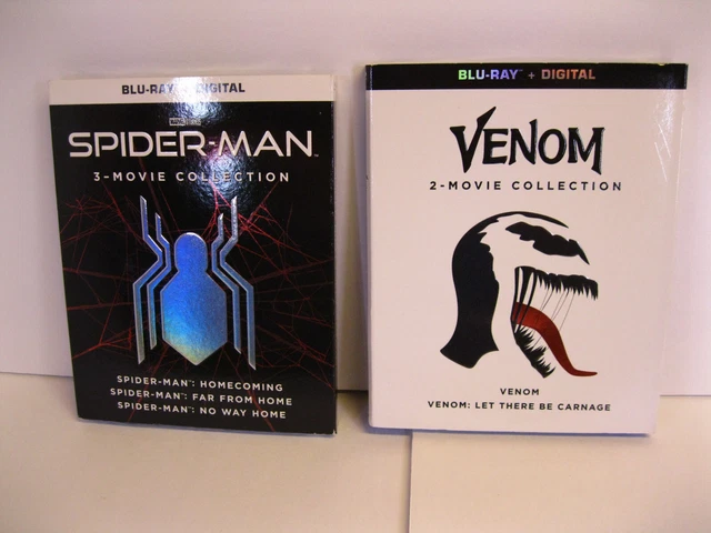 SPIDER-MAN, 3-MOVIE COLLECTION Venom 2-Movie Collection ( Blu-Ray+ ...