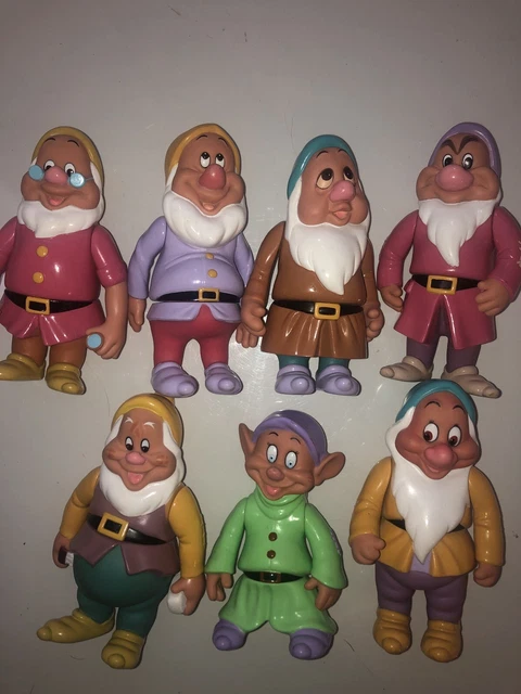 Disneys Snow White And The Seven Dwarfs Rubber Toy Set 65 Inches Tall £1997 Picclick Uk