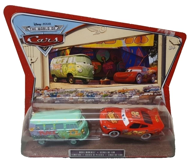 DISNEY PIXAR WORLD Of Cars Movie Moments Fillmore & Lightning Mcqueen ...