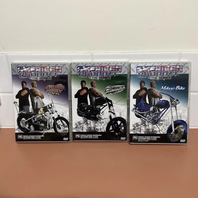 3X AMERICAN CHOPPER DVD Comanche Bike, Old School Chopper, Mickey’s Bike - Reg 4 $7.70 - PicClick AU
