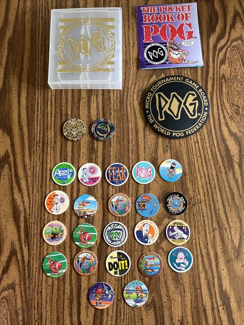 POG MICRO TOURNAMENT Game Pack Mat, Guidebook, 2 Slammers, 22 Pogs ...