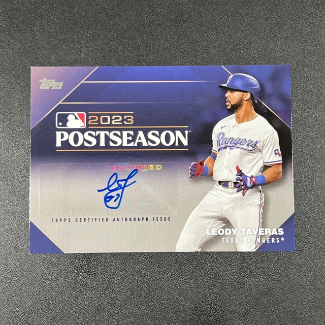 2024 TOPPS SERIES 1 Leody Taveras 2023 voiture platine post-saison 1/1 ...