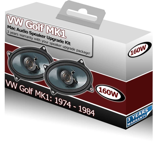 VOLKSWAGEN GOLF MK1 Front Door speakers Mac Audio 4x6" car speaker kit 160W £29.99 - PicClick UK
