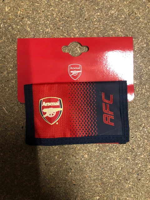 ARSENAL FC OFFICIAL Club Crested Fc Nylon Pocket Money Wallet Coin ...
