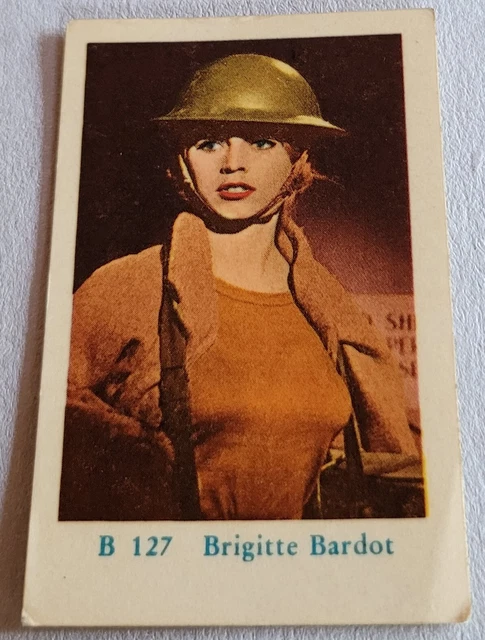 SCHAUSPIELERIN BRIGITTE BARDOT - Portrait-Foto - Sammelbild / Trading ...
