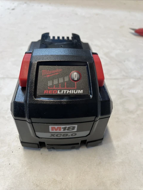 GENUINE MILWAUKEE M18 Red Lithium HIGH OUTPUT XC8.0 Battery OEM. 0025 ...