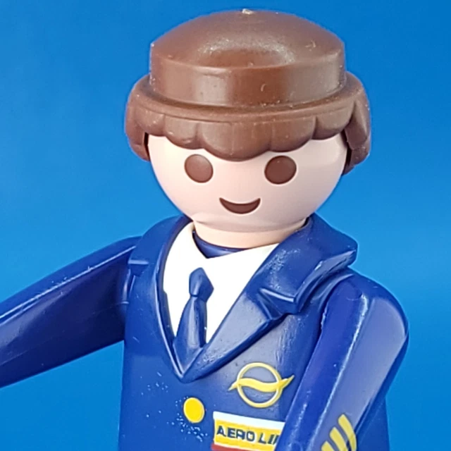 PLAYMOBIL AIRLINE PILOT Figure Aero Line 3185 Geobra 1997 Flight ...