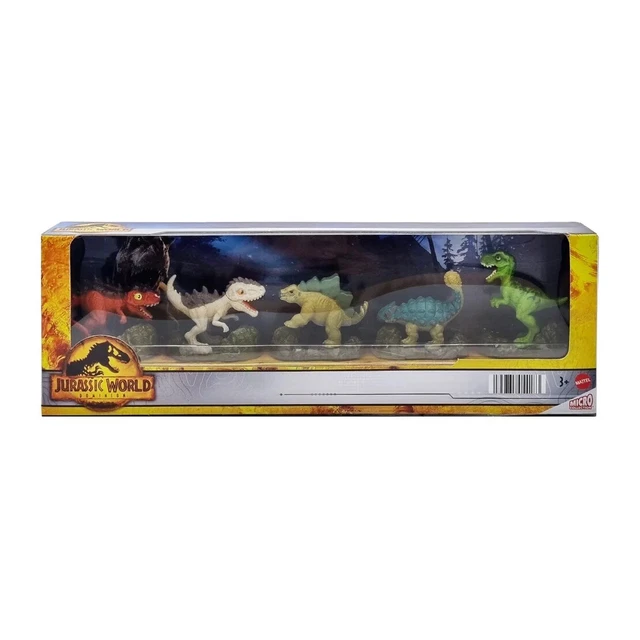 JURASSIC WORLD DOMINION Micro Dinosaurs 5 Figures Pack Collection Toys ...
