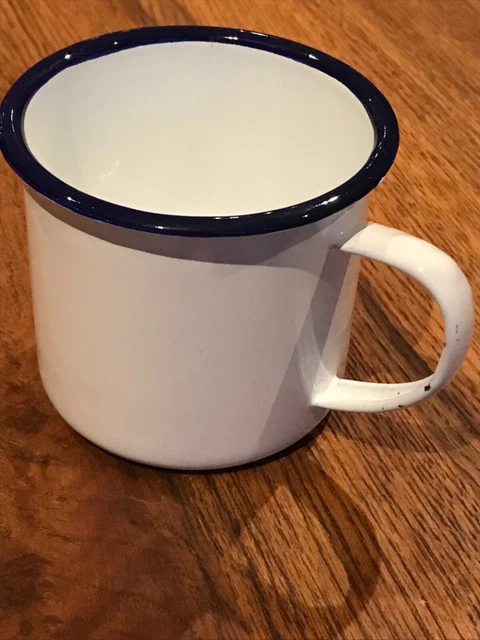 MODERN DAY MUG like WW2 British Army white enamel mug £6.00 - PicClick UK