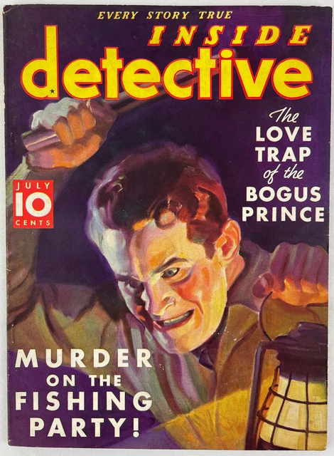 INSIDE DETECTIVE MAGAZINE, July 1935, Vintage True Crime Stories, Pulp ...