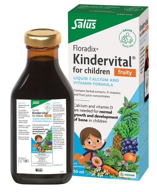 KINDERVITAL FOR CHILDREN Fruity Formula 250ml (Floradix) £15.99 ...