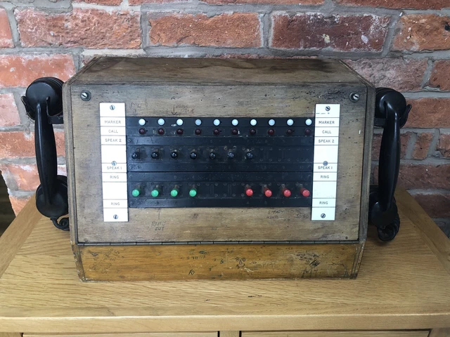 RAILWAY SIGNAL BOX Block Bell Shelf SPT Telephone Concentrator Key Lamp ...