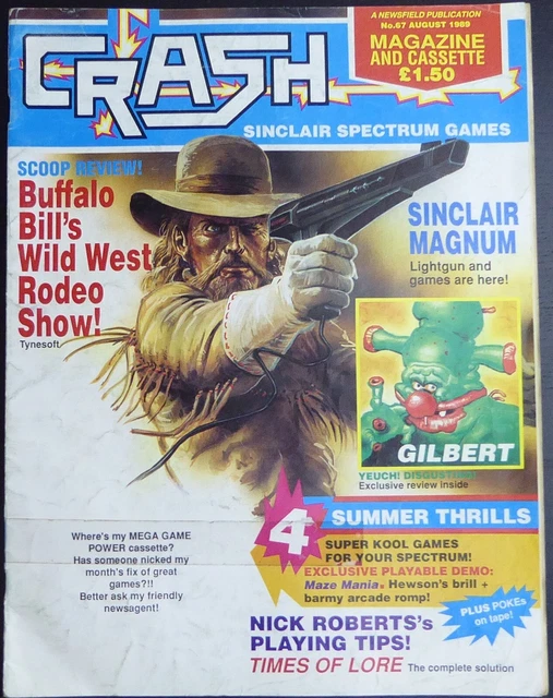 CRASH ZX SPECTRUM Magazine No.67 AUGUST 1989 £4.00 - PicClick UK
