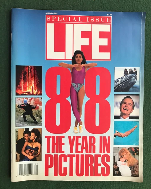 LIFE MAGAZINE JAN 1989 NUMÉRO SPÉCIAL '88 L'année en images George Bush ...