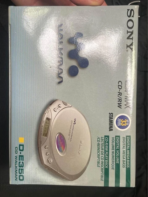 SONY CD WALKMAN D-E350 VINTAGE CD PLAYER PORTABLE ANNI 2000s EUR 25,50 ...