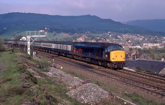 ORIGINAL 35MM SLIDE BR Class 45 no.45111 at Greenfield +rights for use ...