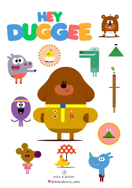 HEY DUGGEE CAKE Topper Bundle. Premium Edible Icing Sheet £5.10 ...
