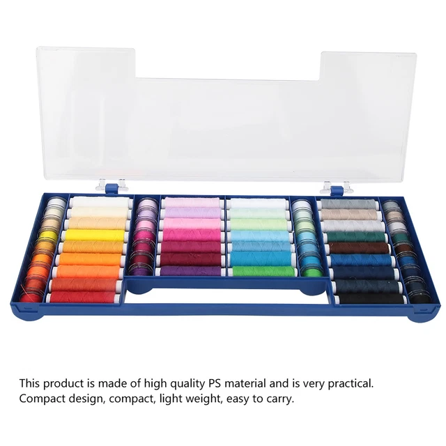 32 COLOR 64 Sewing Thread Kit Storage Box Sewing Machine Accessories ...