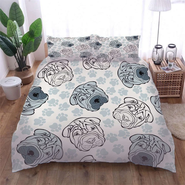DOG WITH A sad face 3D Print Duvet Quilt Doona Covers Pillow Case ...